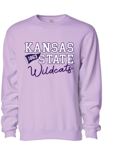 K-State Lavender Pride Crew – Mesa Collection Boutique